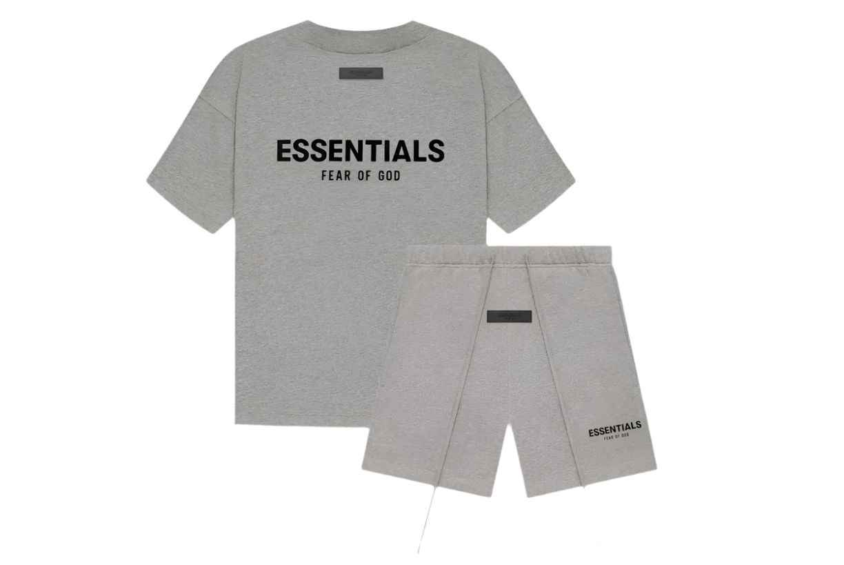 FEAR OF GOD ESSENTIALS DARK OATMEAL SUMMER SET - Rdrop